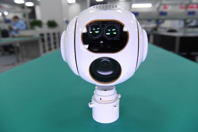 Three Axis Gyro Stabilized Gimbal Airborne Electro Optical Pod EO Sensor Three Axis Gyro Stabilized Gimbal Airborne Electro Optical Pod EO Sensor