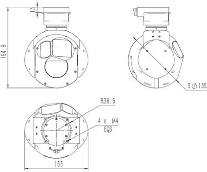 Gyro Stabilized 30X HD Zoom Camera Airborne Imaging Systems Electro ...