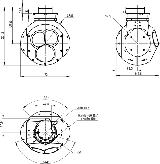 Multiple Spectral Aviation Spherical Electro Optical Targeting System ...