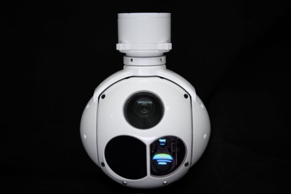Three Sensor Two Axis Electro Optical Tracking UAV Gimbal Payload